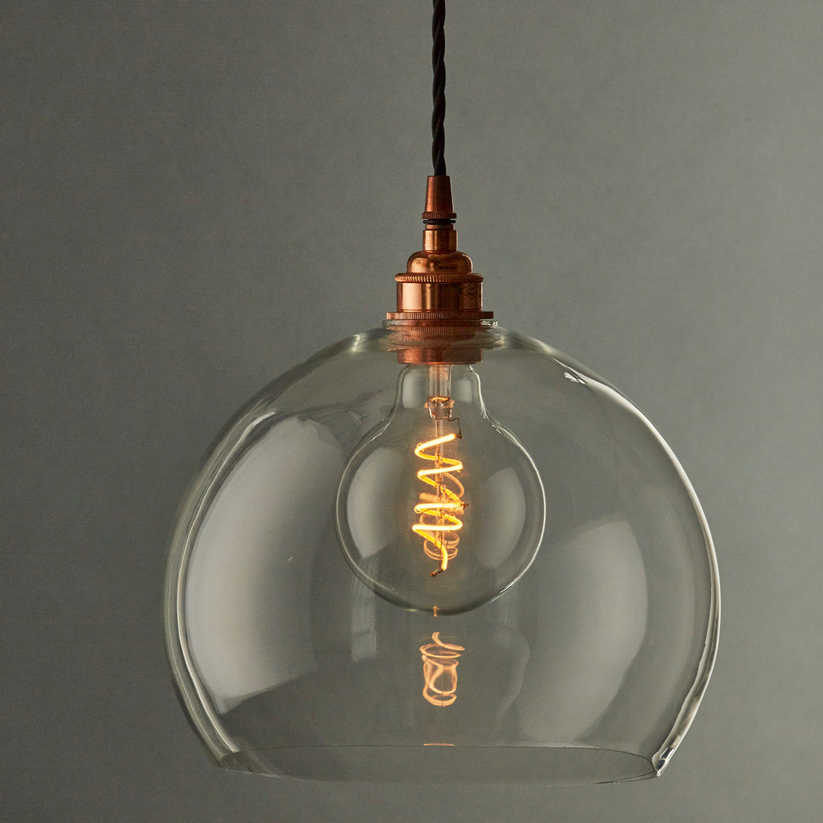 Aspen Solo Black / Ophelia Smoky - LED Ceiling Light | Well Lit – well ...